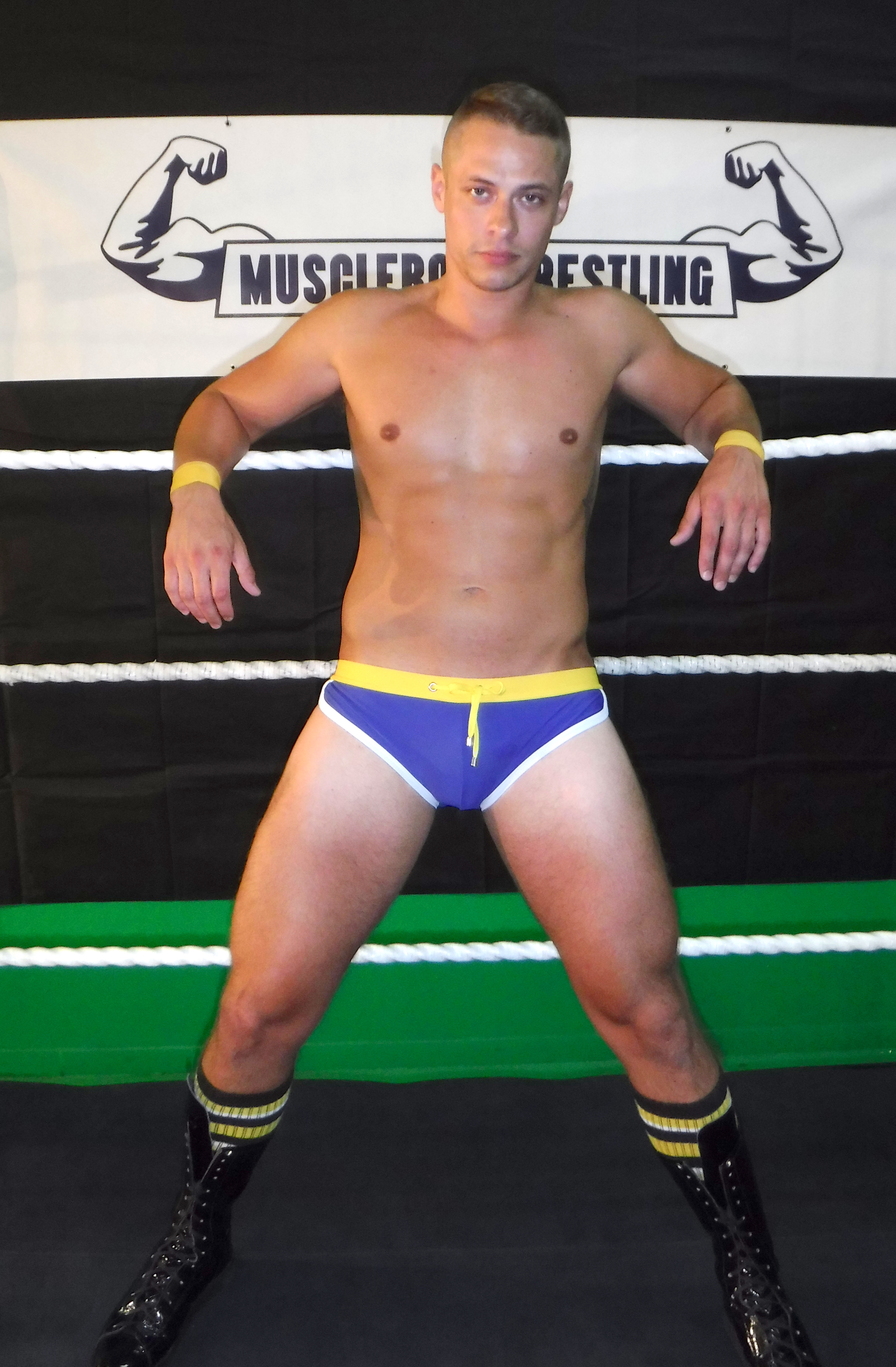 Match 2: Justin Powers vs Dante | Catalog 2 - Muscle Boys Get Rough | MuscleBoy Wrestling